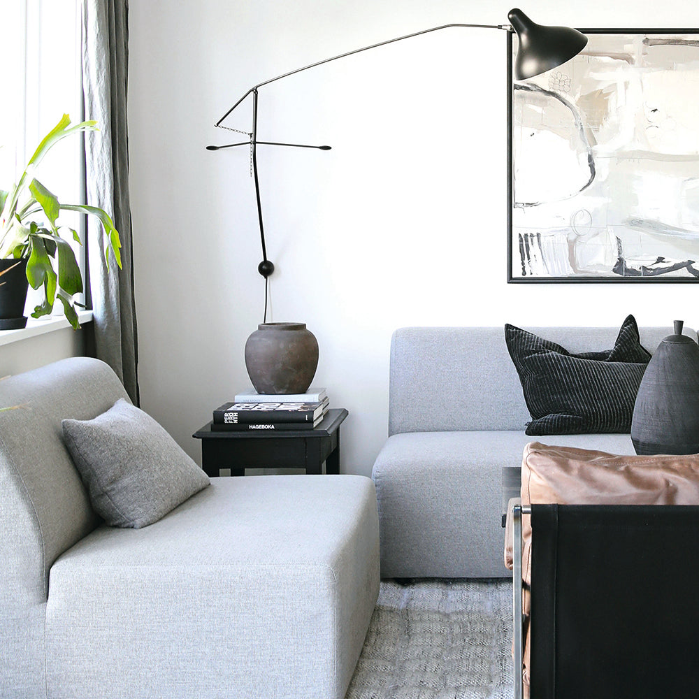 Monochrome Scandi coastal home