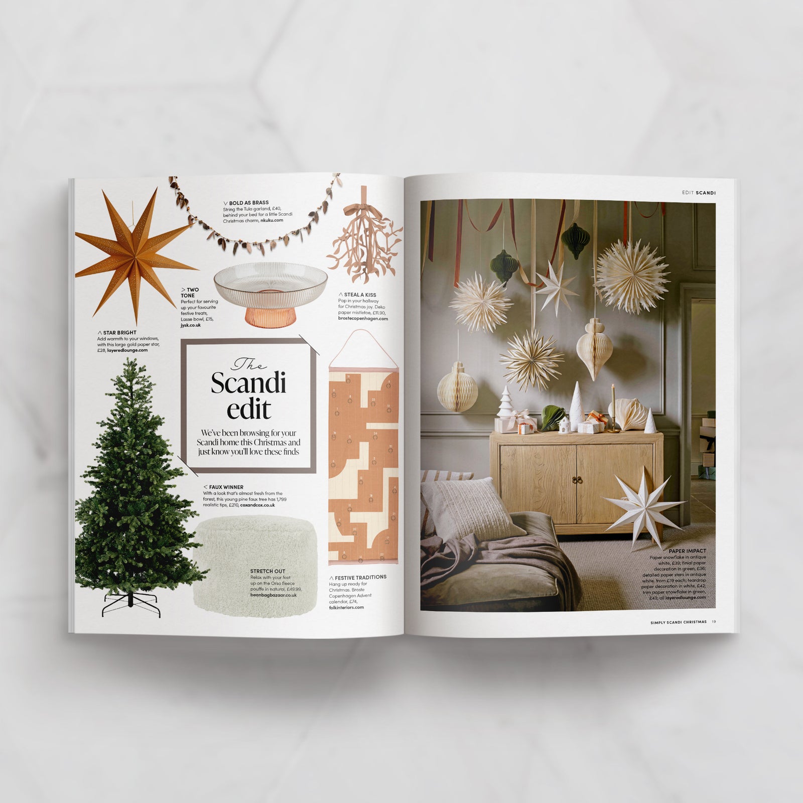 Style a nature-inspired Scandi Christmas tablescape